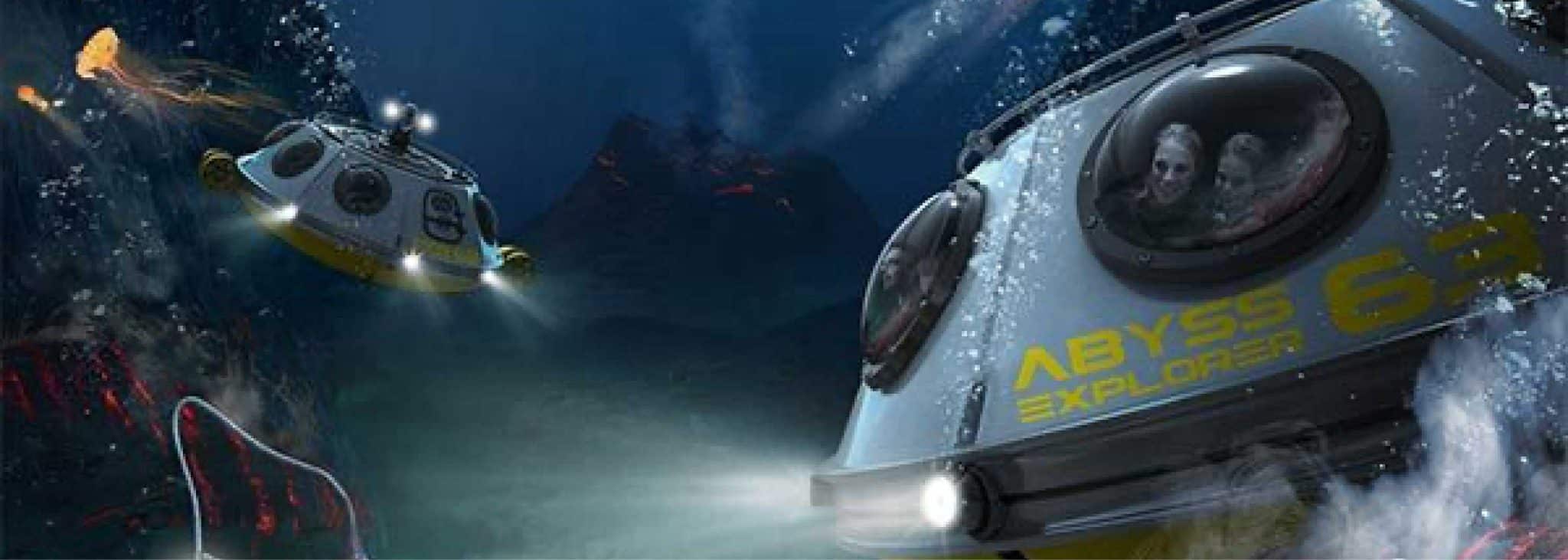 "Abyss Explorer" attraction: explore underwater volcanoes: Vulcania