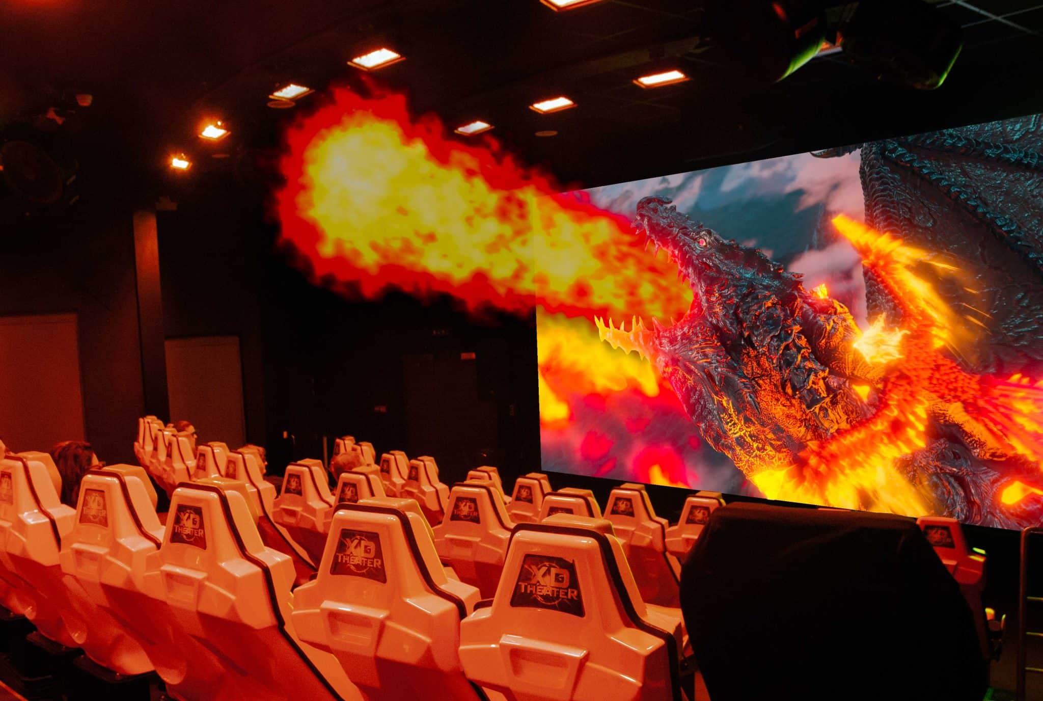 Dragon Ride: Dynamic cinema at Vulcania theme park